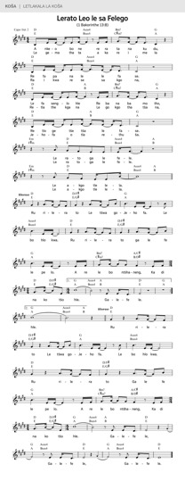 Lerato Leo le sa Felego | JW.ORG Koša | Mantšu