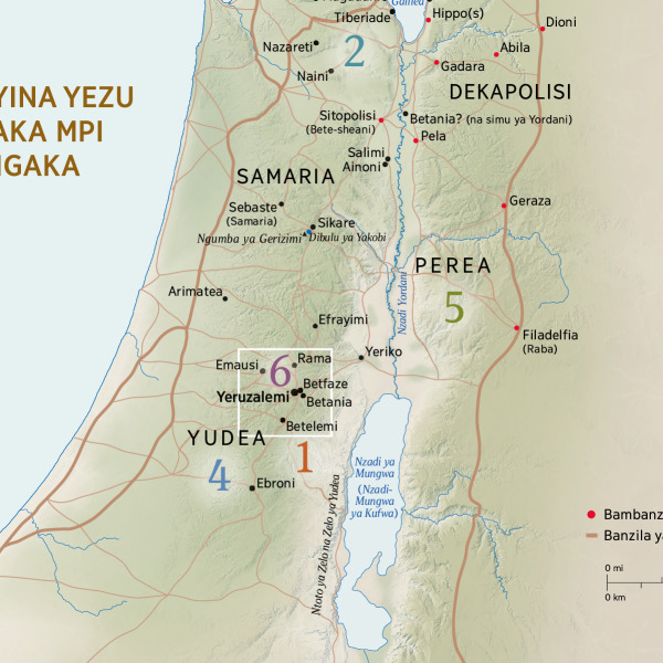 Karti ya Bisika Yina Yezu Zingaka mpi Longaka | Luzingu ya Yezu