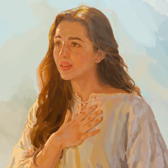 El ángel Gabriel visita a María | Lecciones de la Biblia para niños