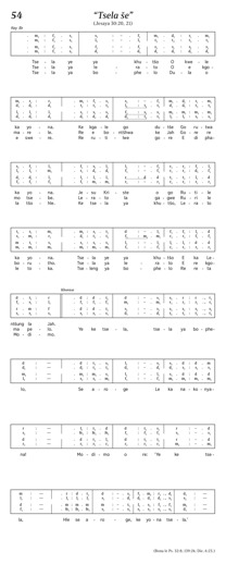 Kopelo 54—“Tsela še” | Koša ya Bakriste