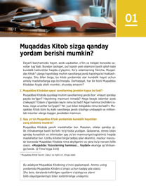 Muqaddas Kitob sizga qanday yordam berishi mumkin?