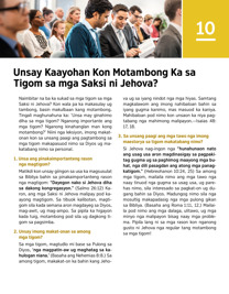 Unsay Kaayohan Kon Motambong Ka sa Tigom sa mga Saksi ni Jehova?