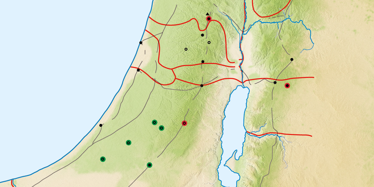 El territorio de las tribus de Israel