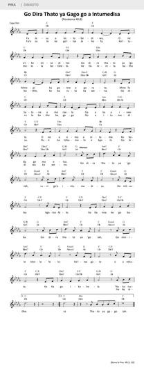 Go Dira Thato ya Gago go a Intumedisa (Pina ya Kopano ya 2025)