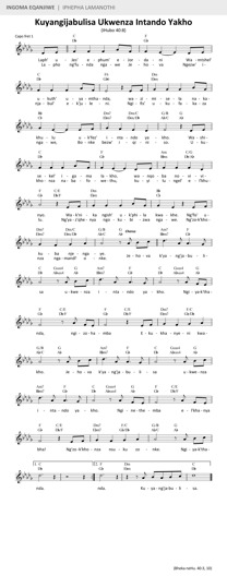 Kuyangijabulisa Ukwenza Intando Yakho (Ingoma YoMhlangano Wesifunda Ka ...