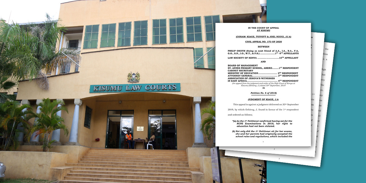 Mutongo Unodzivirira Kodzero Dzekunamata Dzevana Vechikoro muKenya